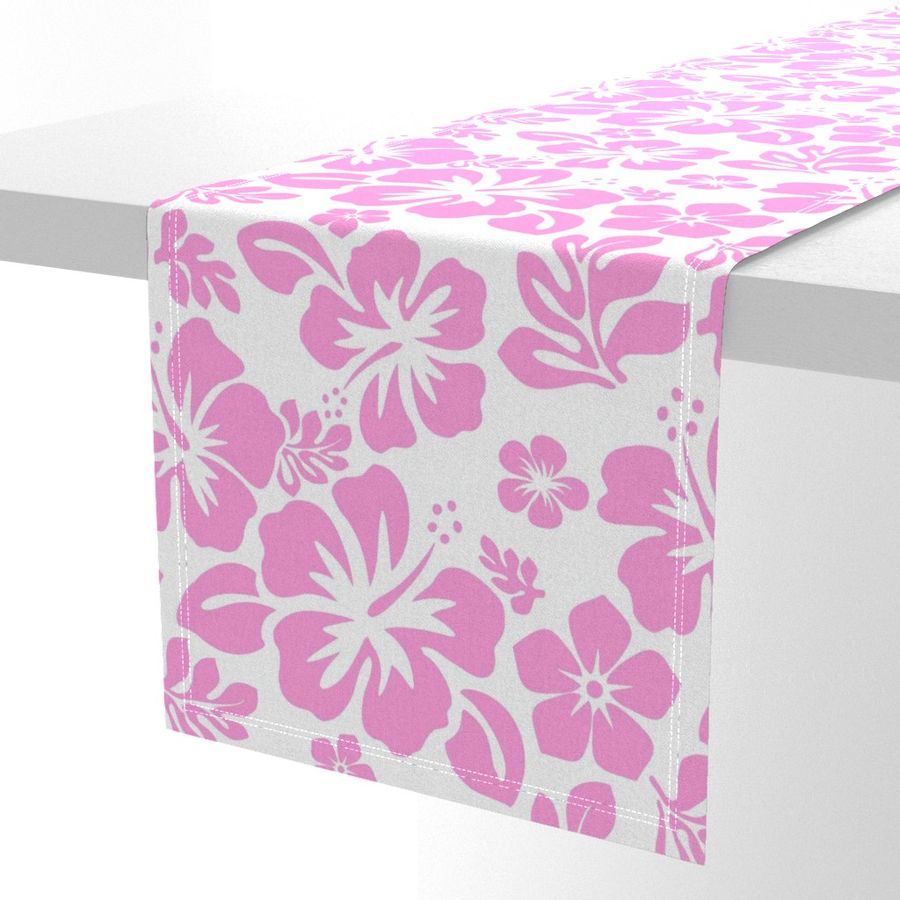 Soft Pink Hawaiian Flowers Table Runner – Extremely Stoked