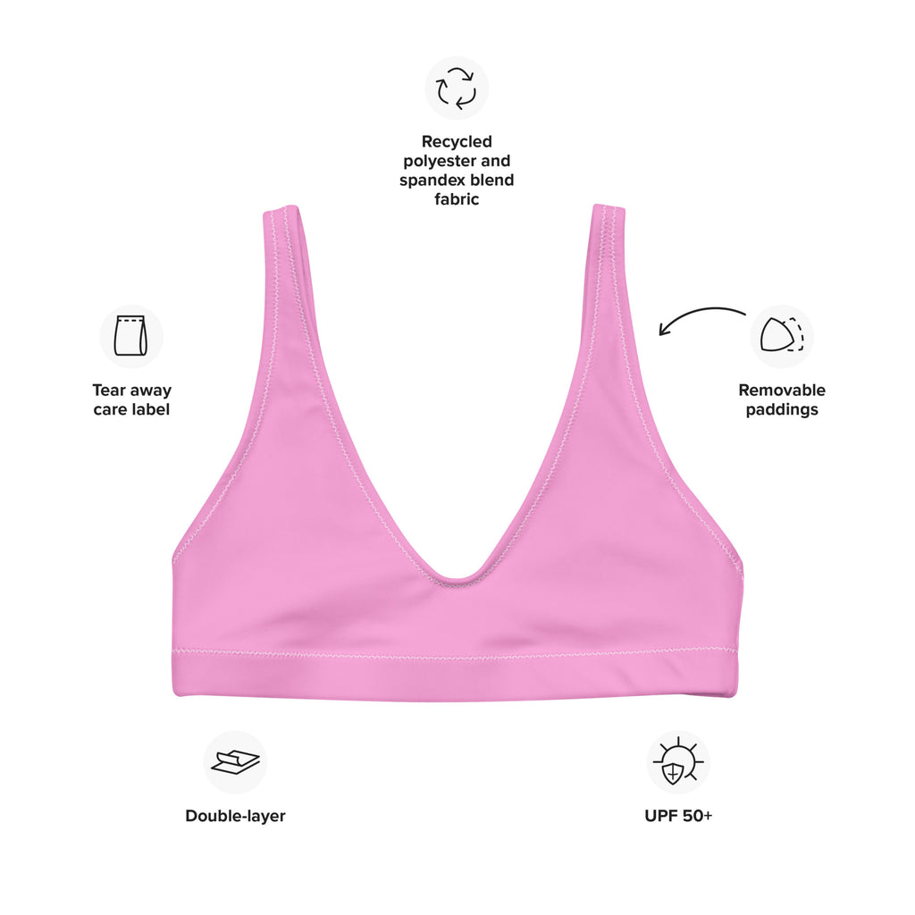 Pink Halter Bikini Top – Eco Swimwear from Extremely Stoked®