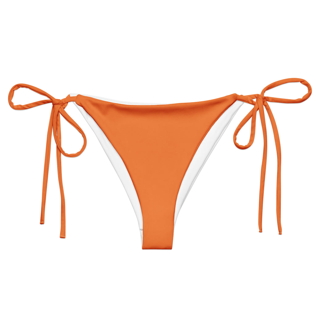 Orange String Bikini Bottoms – Eco Swimwear – Extremely Stoked