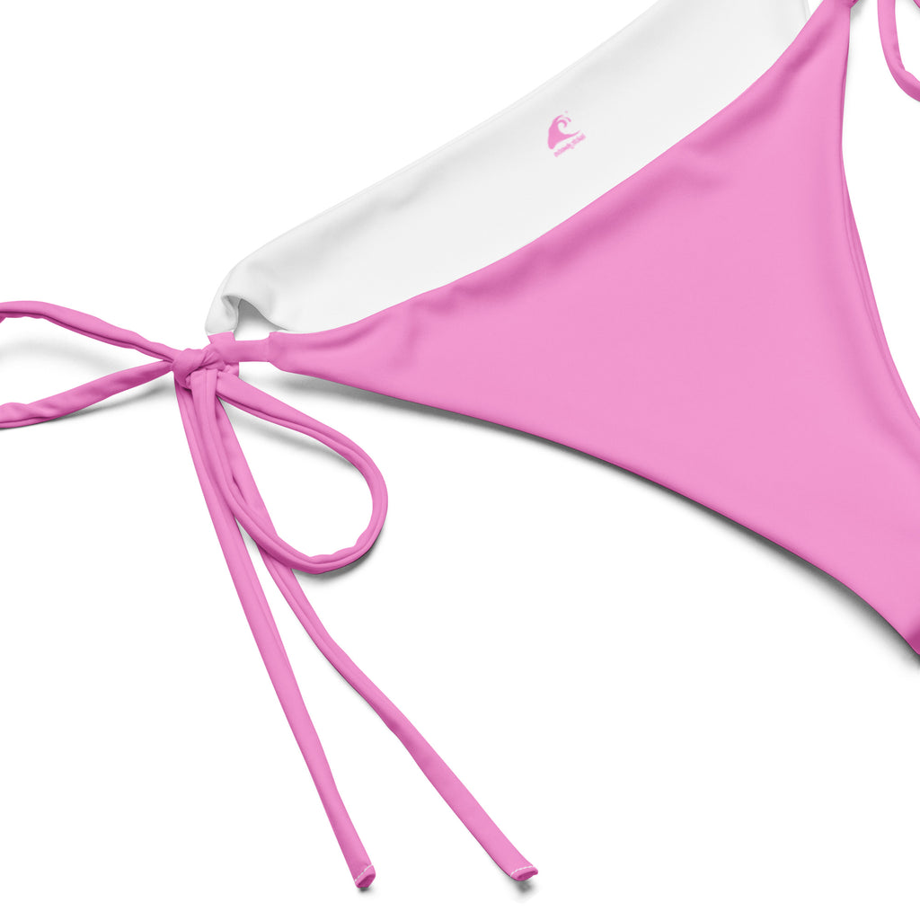 Pink String Bikini Bottoms – Eco Swimwear – Extremely Stoked